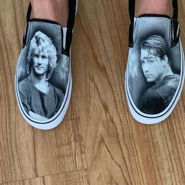 Point Break Inspired Keanu Reeves Patrick Swayze Slip On Shoes ...